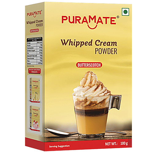 Buy Puramate Whipped Cream Powder - Butterscotch Online at Best Price ...