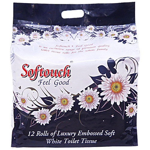 Buy Softouch Toilet Paper Tissue Roll Set - Multicolour Online at Best ...