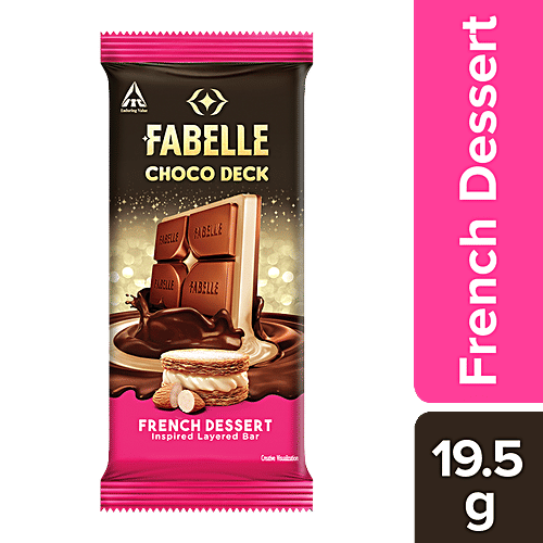 Buy Fabelle Chocolates Choco Deck - French Dessert Inspired Layered Bar ...