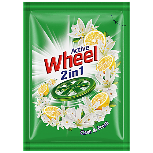 Buy Wheel Active Detergent Powder - Lemon & Jasmine Online at Best ...