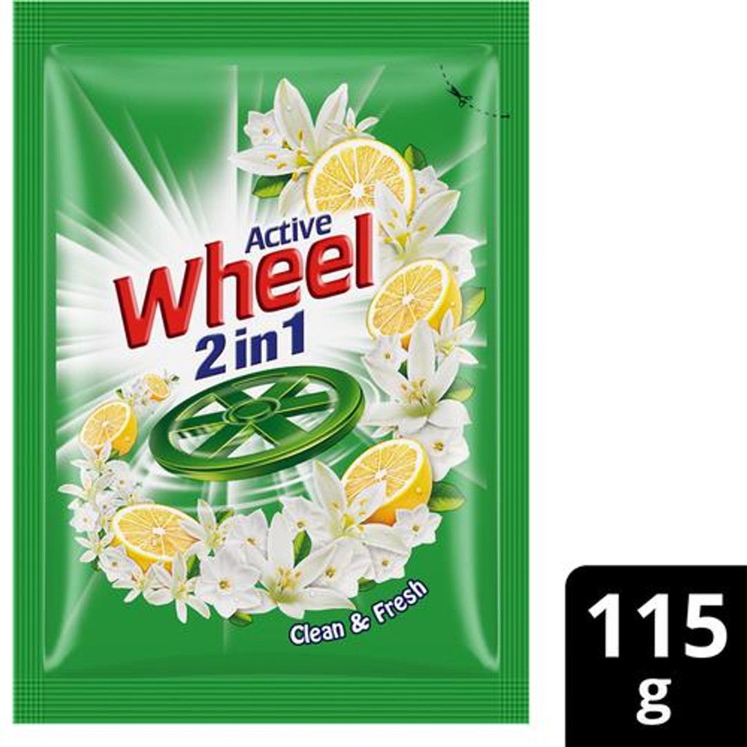 Buy Wheel Active Detergent Powder - Lemon & Jasmine Online at Best ...