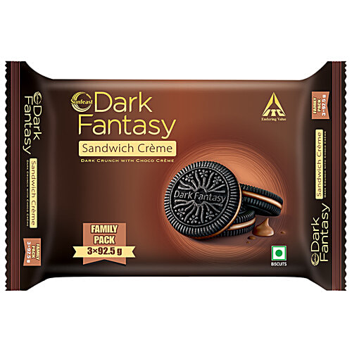 Buy Sunfeast Dark Fantasy Cream Biscuit - Choco Creme Online at Best ...