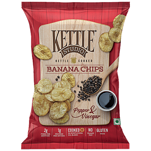 Buy Kettle Studio Banana Chips - Pepper & Vinegar Online at Best Price ...