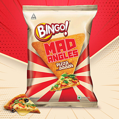 Buy Bingo! Mad Angles Pizza-aaaah Triangle Chips Online at Best Price ...