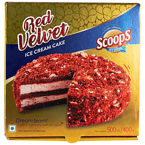 Buy Scoops Red Velvet Ice Cream Cake Online at Best Price of Rs 370 ...