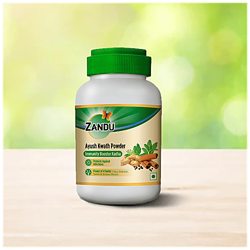 Buy Zandu Ayush Kwath Powder (Kadha) For Cough & Cold Relief Online at ...