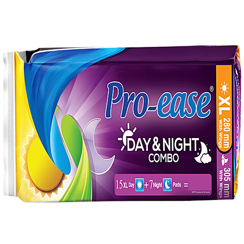 Buy Pro-Ease Day & Night Combo Sanitary Pads Online at Best Price of Rs ...