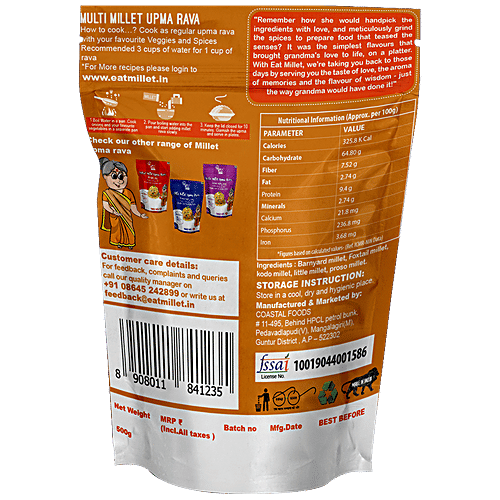 Buy EatMillet Multi Millet Upma Rava Online at Best Price of Rs 99 ...
