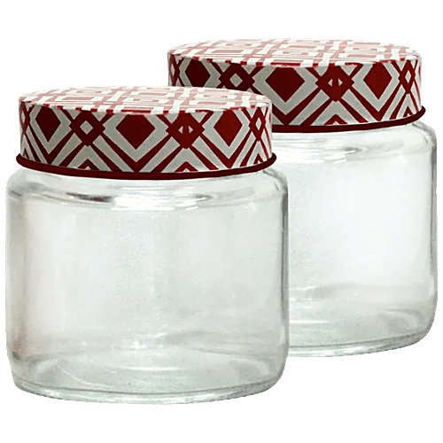 Buy Yera Jars - Plain Design,Printed Lid, Round, High Quality, Sturdy ...
