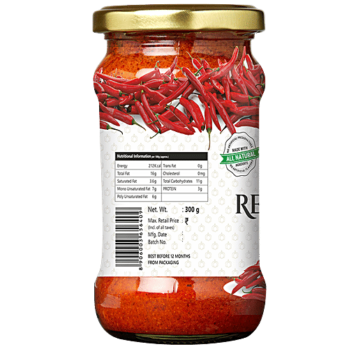 Buy Three Mango Red Chilli Pickle Online at Best Price of Rs 90 - bigbasket