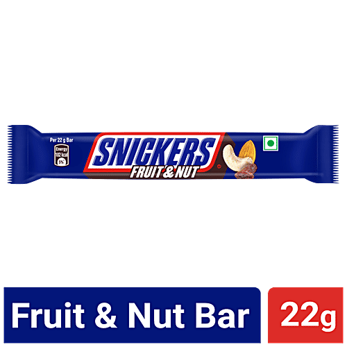 Buy Snickers Chocolate Bar - Fruit & Nut Flavour Online at Best Price ...