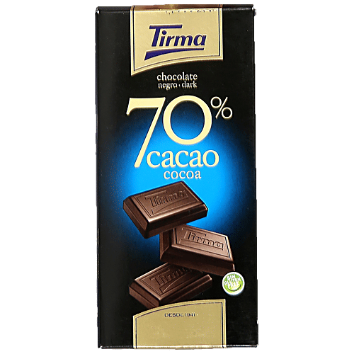 Buy Tirma Chocolate Negro Dark 70% Cacao Cocoa Online at Best Price of ...
