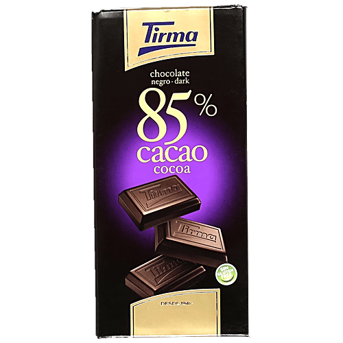 Buy Tirma Chocolate Negro Dark 85% Cacao Cocoa Online at Best Price of ...