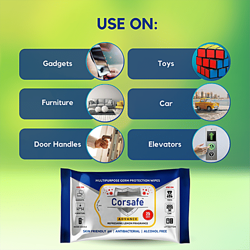 Buy Corsafe Advance Multipurpose Germ Protection Anti-Bacterial Wipes ...