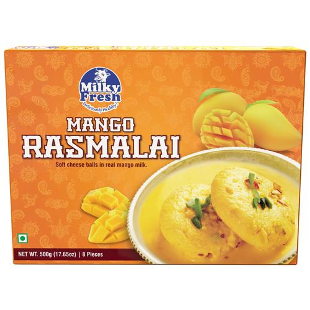 Buy Milky Fresh Rasmalai- Mango, Frozen Online at Best Price of Rs null ...