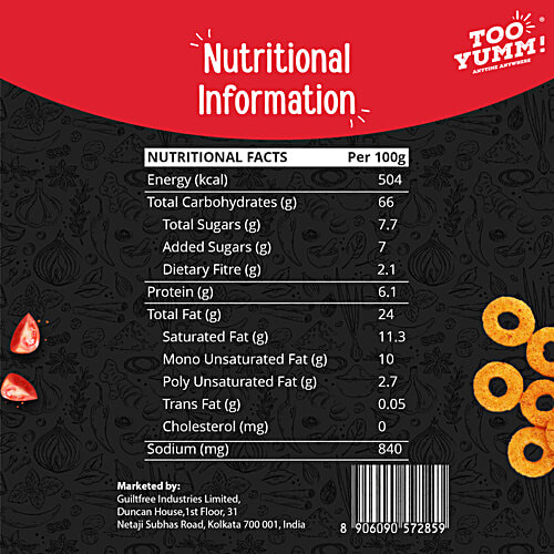 Buy Too Yumm! Rings - Tomato Twist Online at Best Price of Rs 35 ...