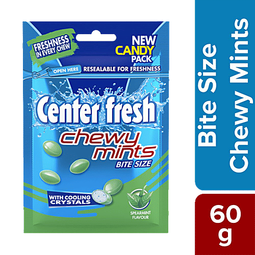 Buy Center Fresh Chewy Mints - With Cooling Crystals, Spearmint Flavour ...