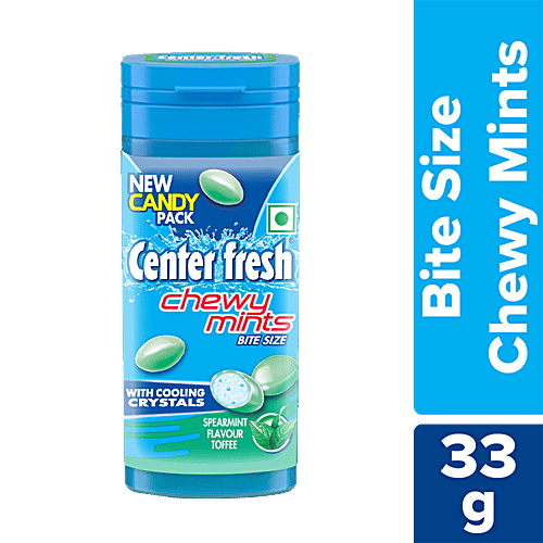 Buy Center Fresh Chewy Mints Spearmint Flavour - With Cooling Crystals ...