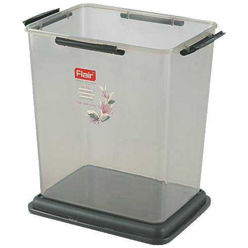 Buy Flair Plastics Plastic Pro Lock 4 Side Lock Container - Gray Online ...