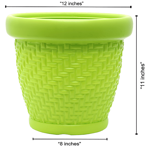Buy NATURES PLUS Coral Pot - 12 Inch, Green Online at Best Price of Rs ...