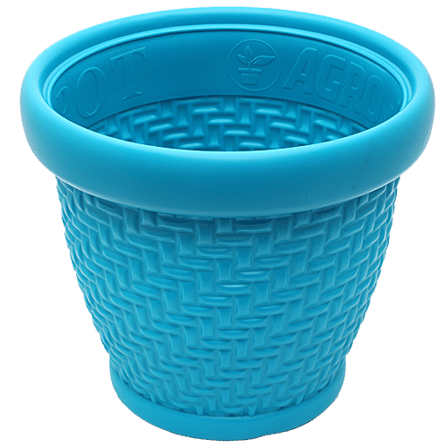 Buy NATURES PLUS Coral Pot - 12 Inch, Blue Online at Best Price of Rs ...