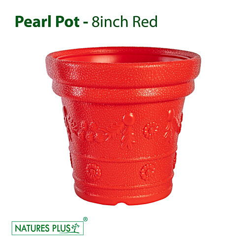 Buy NATURES PLUS Pearl Pot - 20 cm, Red Online at Best Price of Rs 179 ...