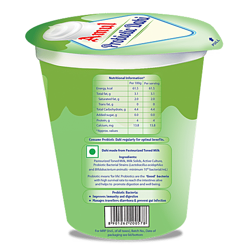 Buy Amul Probiotic Dahi Online at Best Price of Rs 48 - bigbasket
