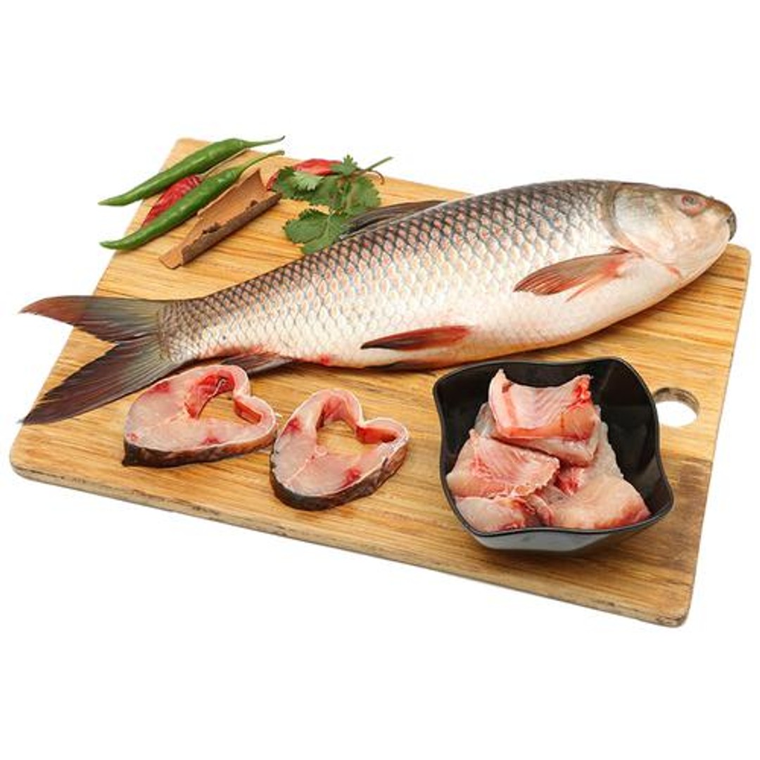 Buy Fresho Deshi Rohu Curry Cut Without Head Online at Best Price of Rs ...