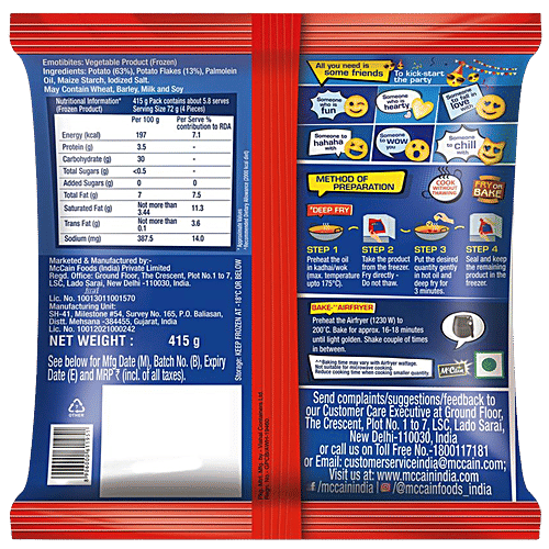 Buy McCain Emotibites - Crispy Happy Potato Snack Online at Best Price ...