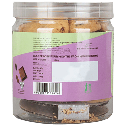 Buy CookieMan Shortbread Dark Chocolate Cookies Online at Best Price of ...