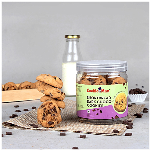 Buy CookieMan Shortbread Dark Chocolate Cookies Online at Best Price of ...