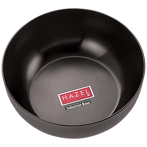 Buy HAZEL 3 mm Hard Anodised Tasra Deep Aluminium Anodized Frying Tasla ...