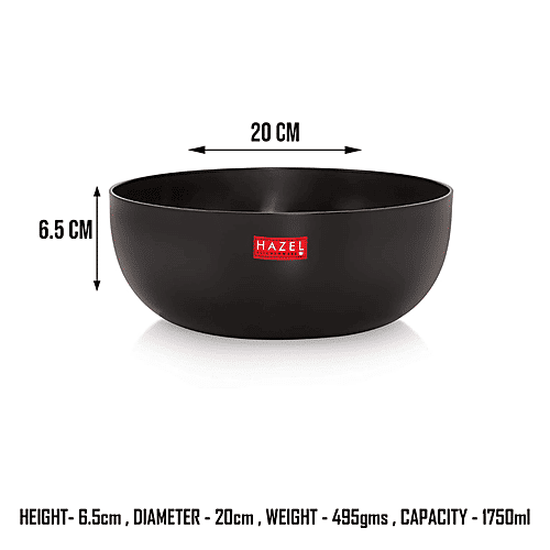 Buy HAZEL 3 mm Hard Anodised Tasra Deep Aluminium Anodized Frying Tasla ...