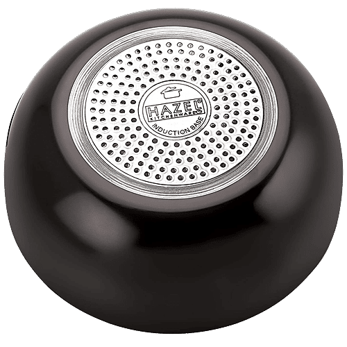 Buy HAZEL 3 mm Hard Anodised Tasra Deep Aluminium Anodized Frying Tasla ...