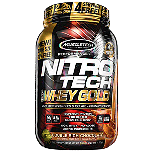 Buy MuscleTech Nitro Tech Whey Gold Protein Powder - For Women & Men ...