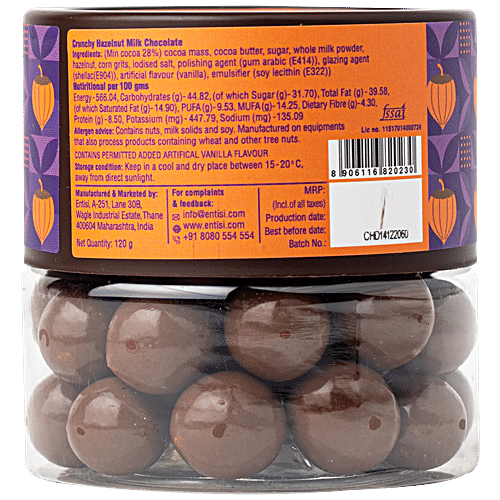Buy Entisi Crunchy Hazelnut Dragees - Chocolate Coated Online at Best ...