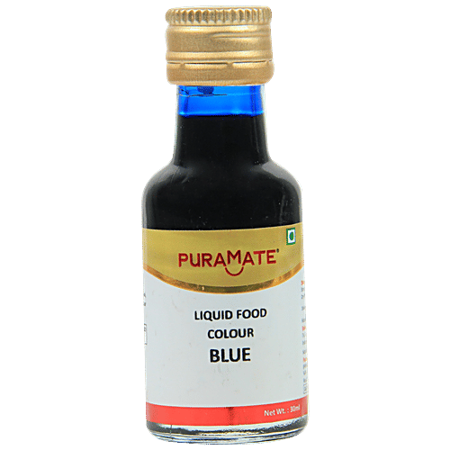 Buy Puramate Liquid Food Colour- Blue Online at Best Price of Rs 35 ...