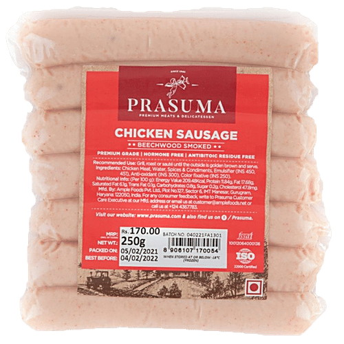 Buy Prasuma Chicken Sausage - Beechwood Smoked Online at Best Price of ...