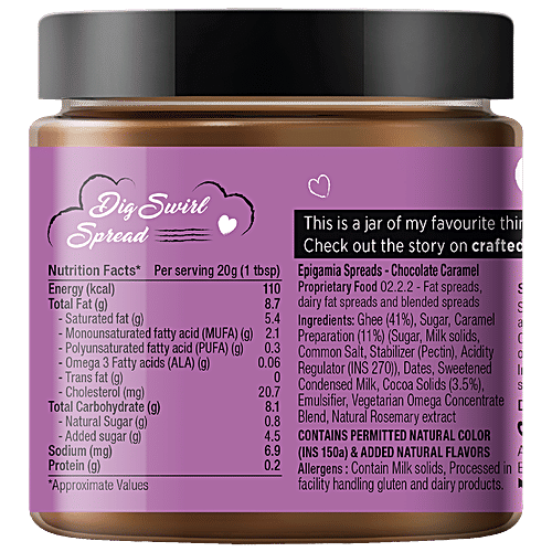 Buy Epigamia Ghee Spreads - Chocolate Caramel Online at Best Price of ...