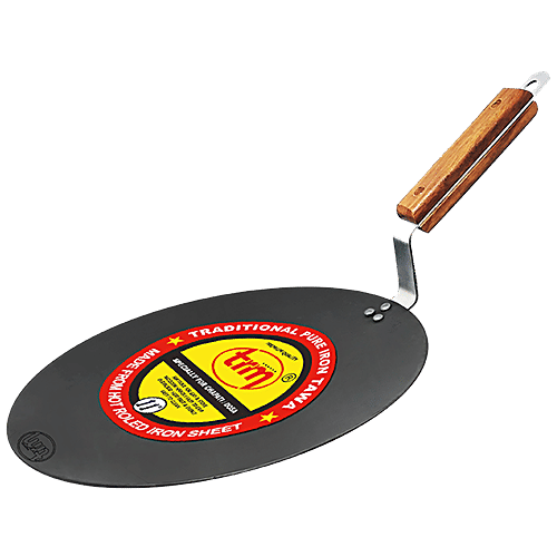 Buy Trm Traditional Pure Iron Chapati Tawa - Classic, 11 Inch Online at ...