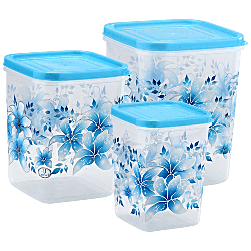 Buy JOYO Kitchen Classic Container Set - Transparent, Printed Online at ...