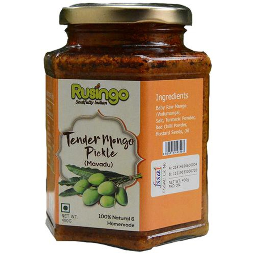 Buy Rusingo Tender Mango Pickle Online at Best Price of Rs 380 - bigbasket