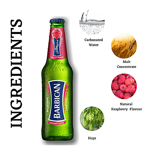 Buy Barbican Non-Alcoholic Beer Bottle - Malt Beverage, Raspberry ...