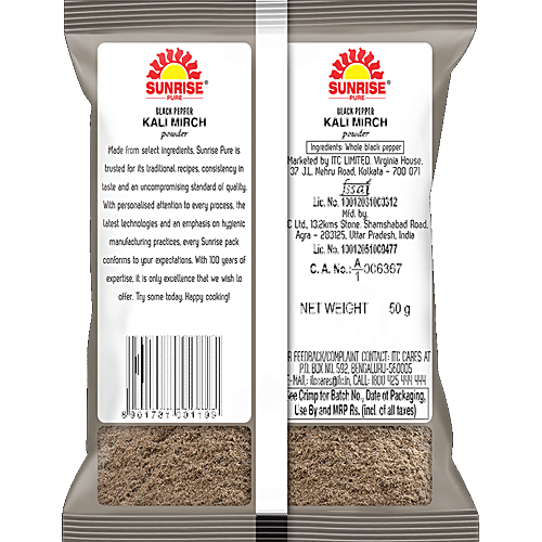 Buy Sunrise Pure Black Pepper/Kali Mirch Powder Online at Best Price of ...