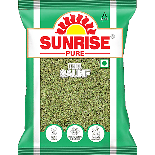 Buy Sunrise Pure Fennel/Saunf - Whole Spice Online at Best Price of Rs ...