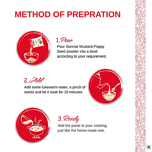 Buy Sunrise Pure Mustard & Poppy Seed/Shorshe-Posto Powder Online at ...