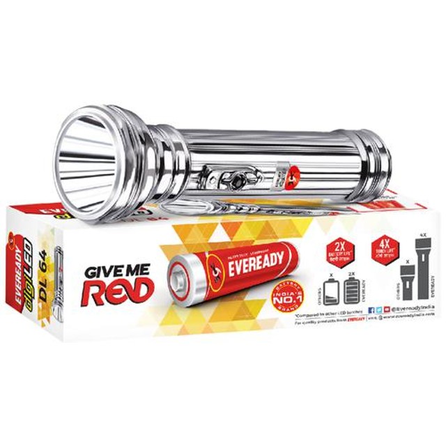 Buy Eveready LED Torch - Brass, digiLED DL64, Box Online at Best Price ...