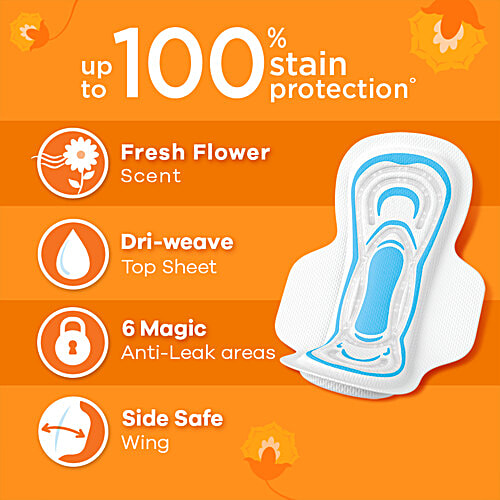 Buy Whisper Choice Regular Sanitary Pads - With Wings, 100% Stain ...