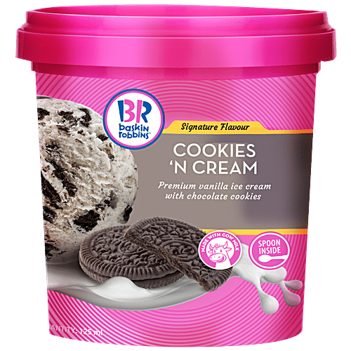 Buy Baskin Robbins Cookies 'N Cream Online at Best Price of Rs 120 ...