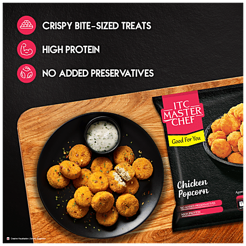 Buy ITC Master Chef Chicken Popcorn - Non-Veg Frozen Snack, Ready To ...